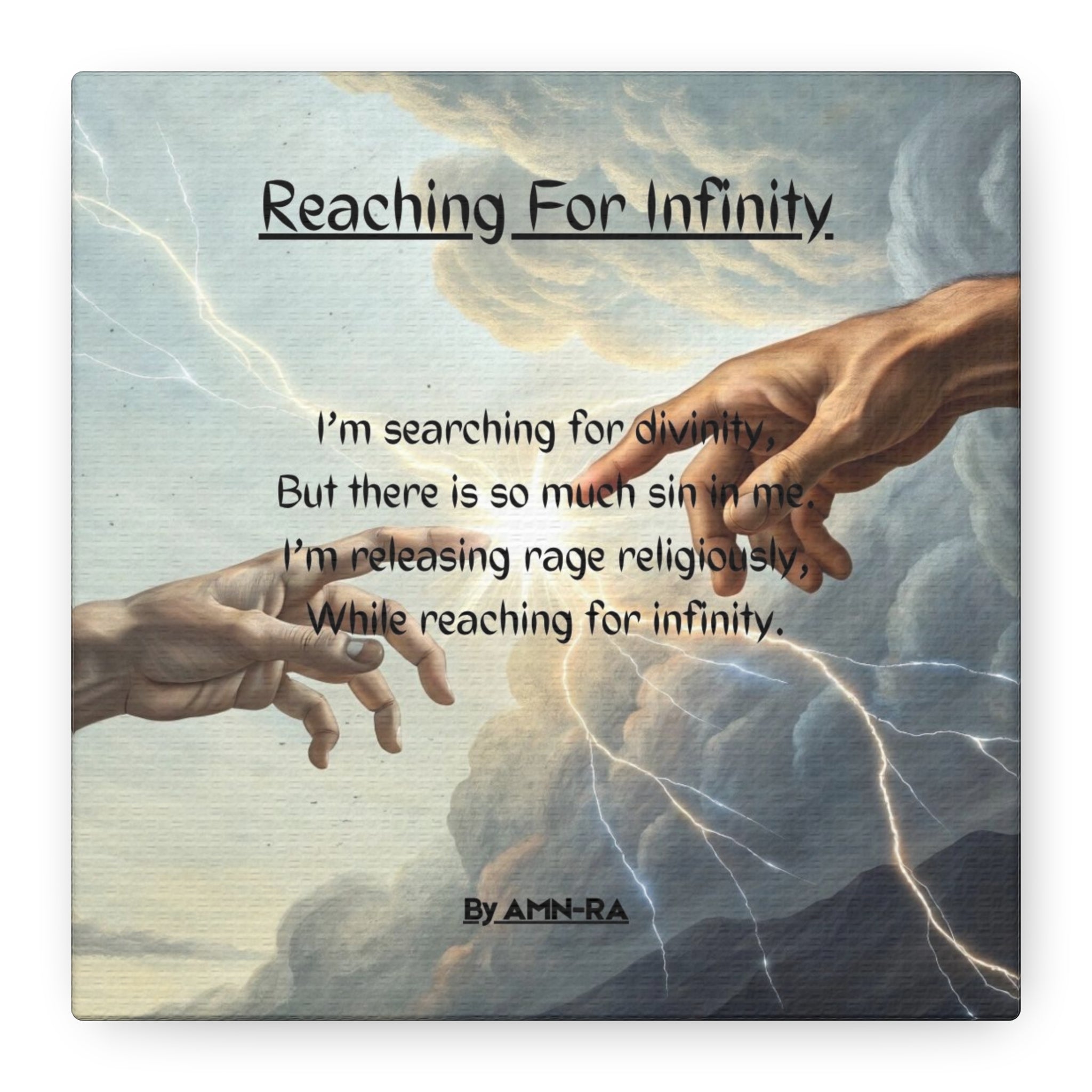 Canvas Print - Reaching For Infinity By AMN-RA – AMN-RA Poetry